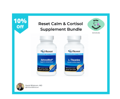 Reset Calm & Cortisol Supplement Bundle (AdrenaMed & L-Theanine) - Dr ...